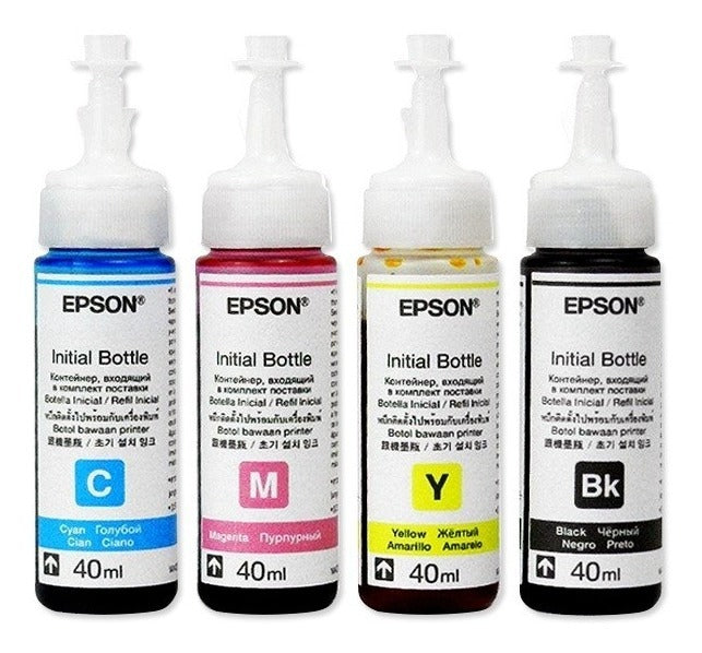 Tinta Epson Original Pack 4 Colores L120 L200 L210 L355 L455 – Tienda ...